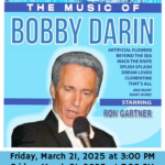 “Splish Splash” The Music of Bobby Darin starring Ron Gartner - SC Arts Hub