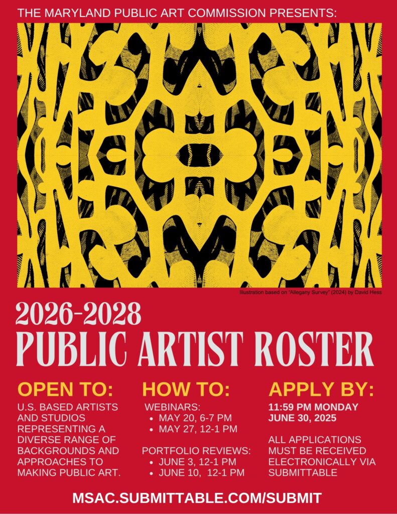Maryland State Arts Council makes national artist call - SC Arts Hub