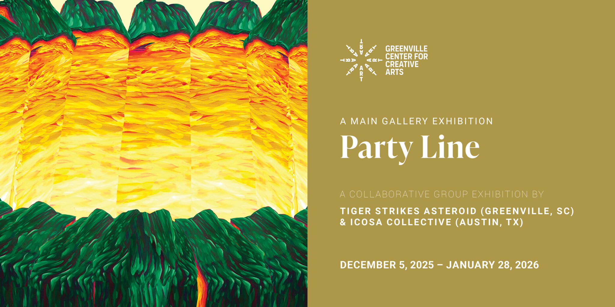 Party Line: TSA GVL x ICOSA Collaborative Exhibition - SC Arts Hub